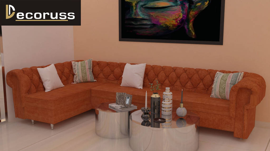 L shape sofa design for living room | homify