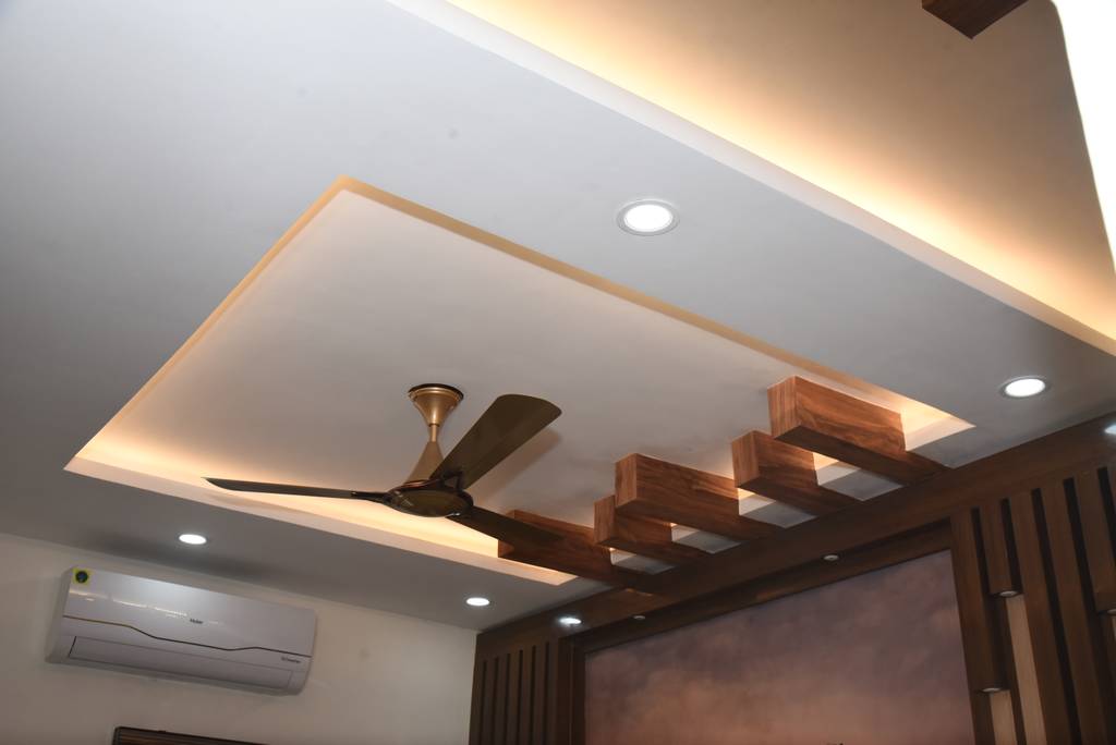 Actual pop false ceiling design in khurram nagar lucknow | homify