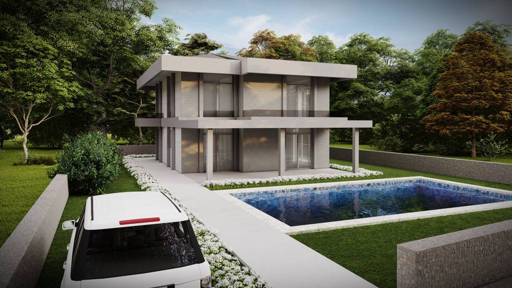 Bodrum villa projesi avan proje – 3d mimari görselleştirme | homify