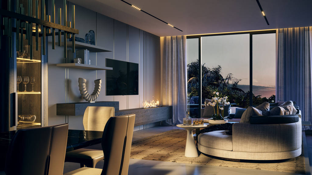 3d visualization of a guest room (miami beach) | homify