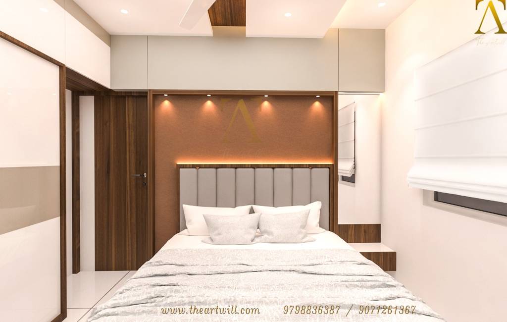 Bed room designs with tv unit and side study table | homify