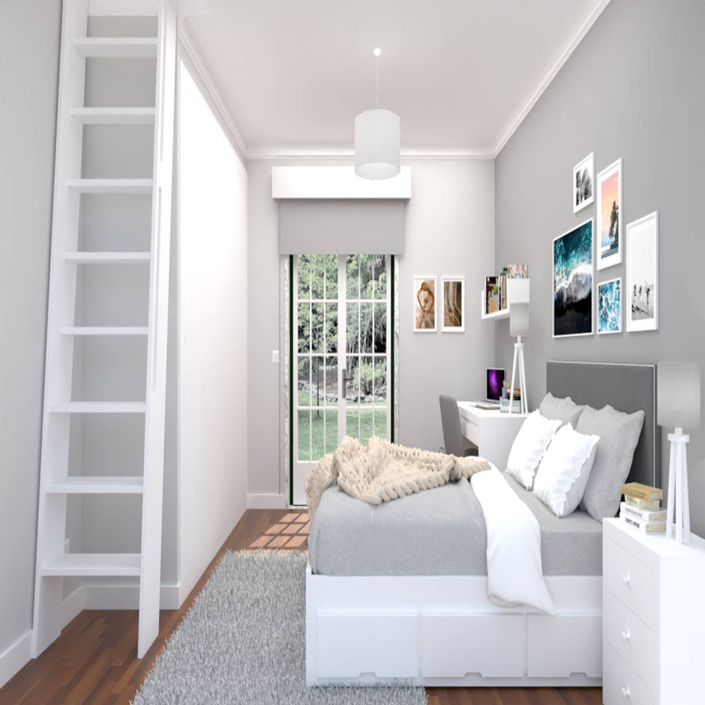 Quarto de menina com aproveitamento de sótão | homify