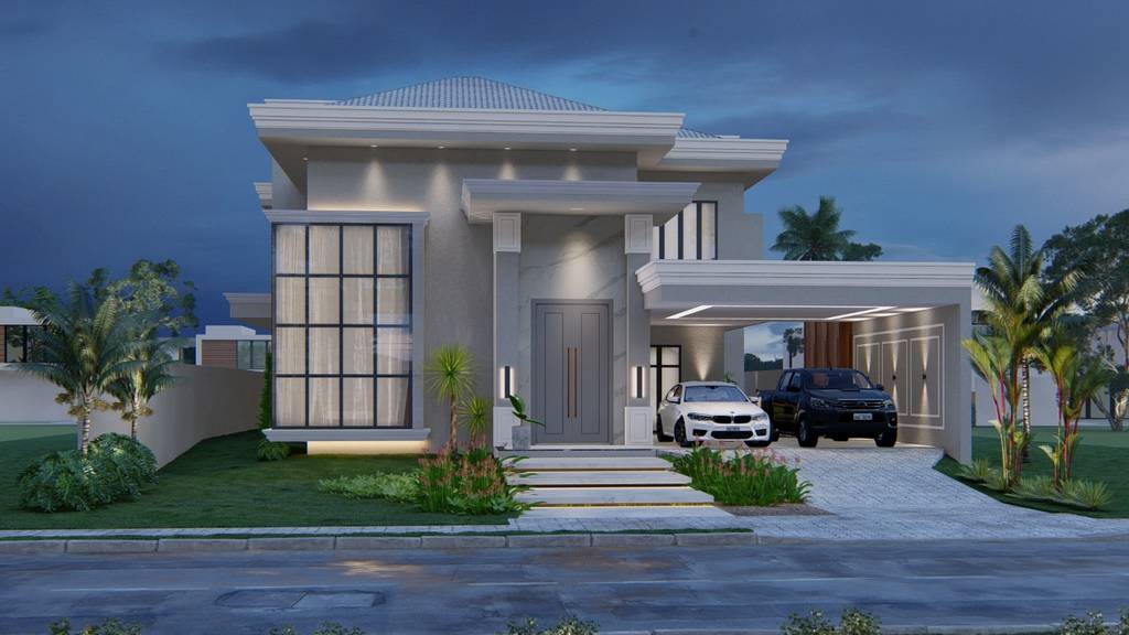 Projeto de casa neoclássica para condomínio fechado | homify