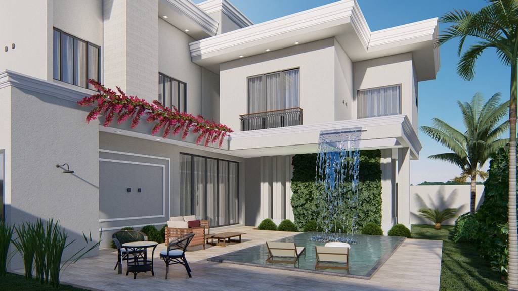 Projeto de casa neoclássica para condomínio fechado | homify