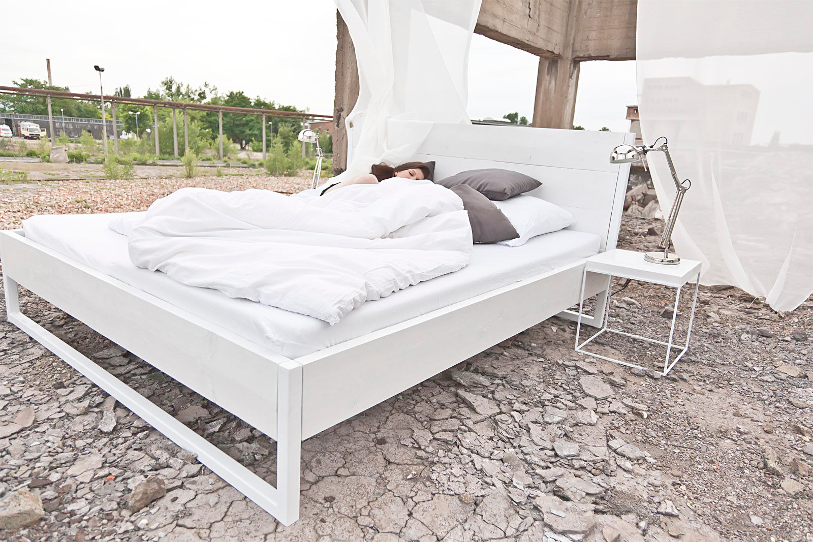 LOFT VINTAGE INDUSTRIAL BED BETT WHITE homify