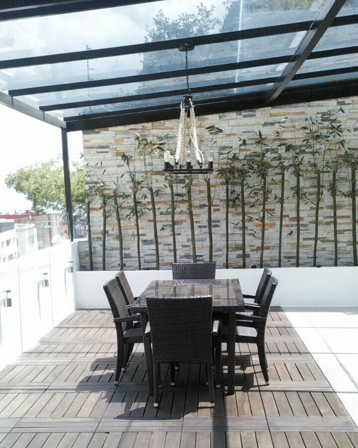 Um terraço renovado em apenas alguns passos: Resultado Espetacular ...