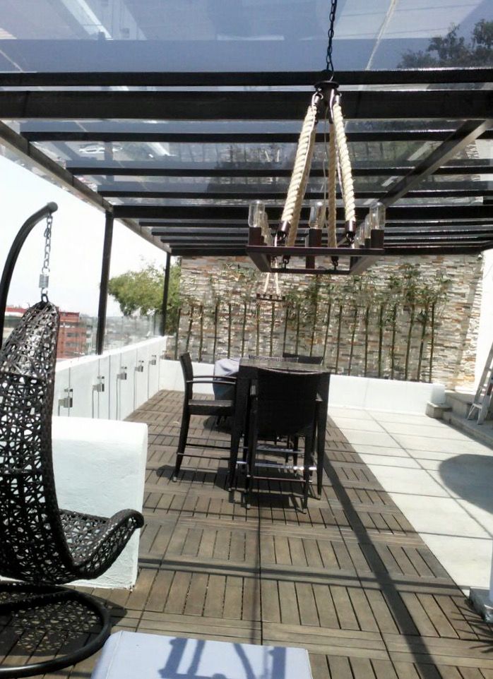 Um terraço renovado em apenas alguns passos: Resultado Espetacular ...