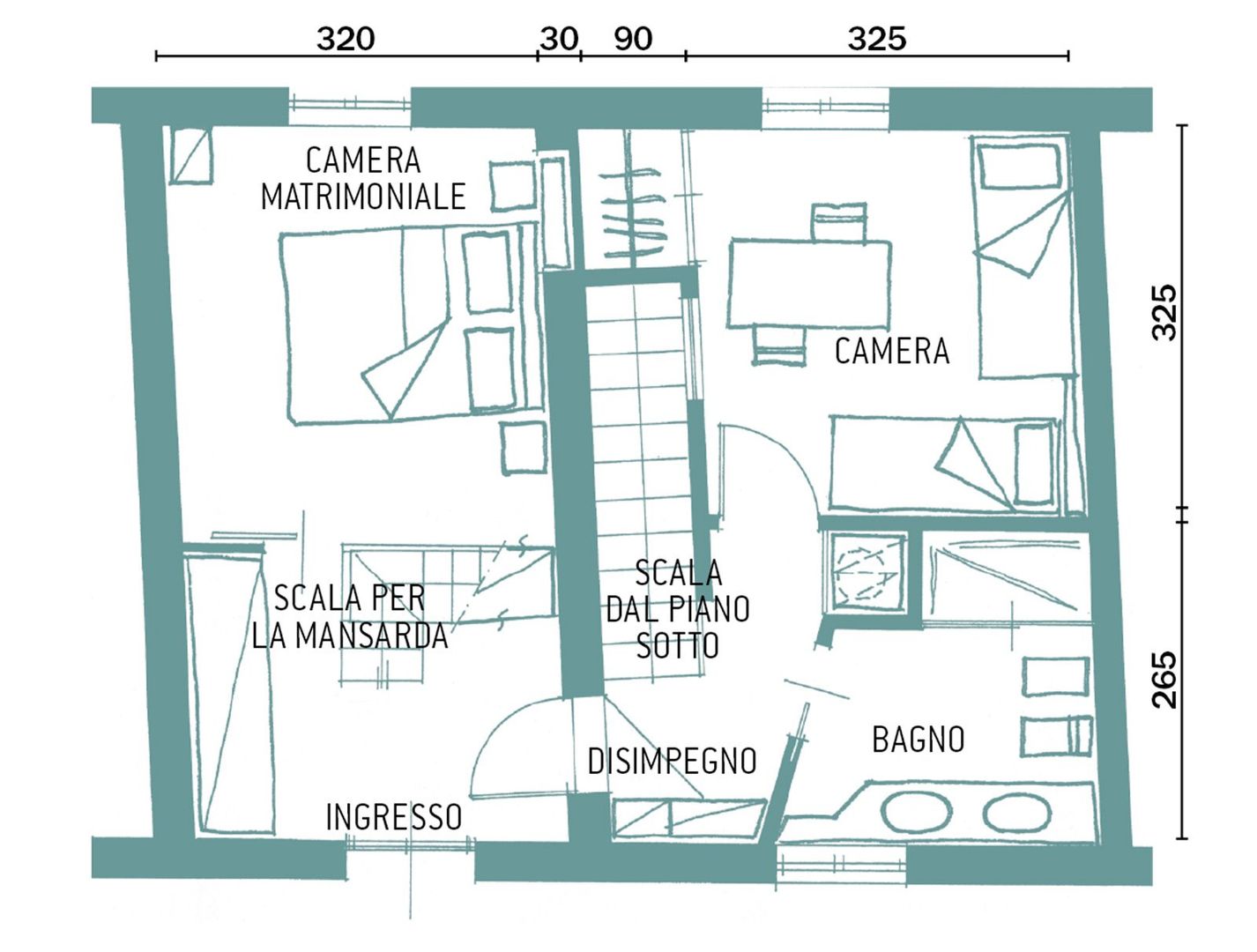 Una Casa Magica su Tre Livelli ( 40, 46 e 18 mq) | homify
