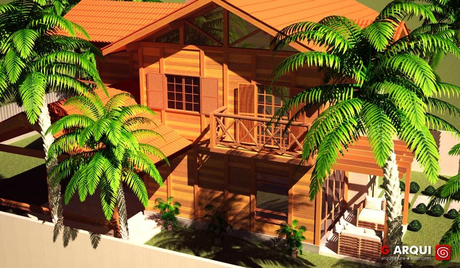 Lindo projeto de sobrado de madeira em Pontal do Paraná | homify