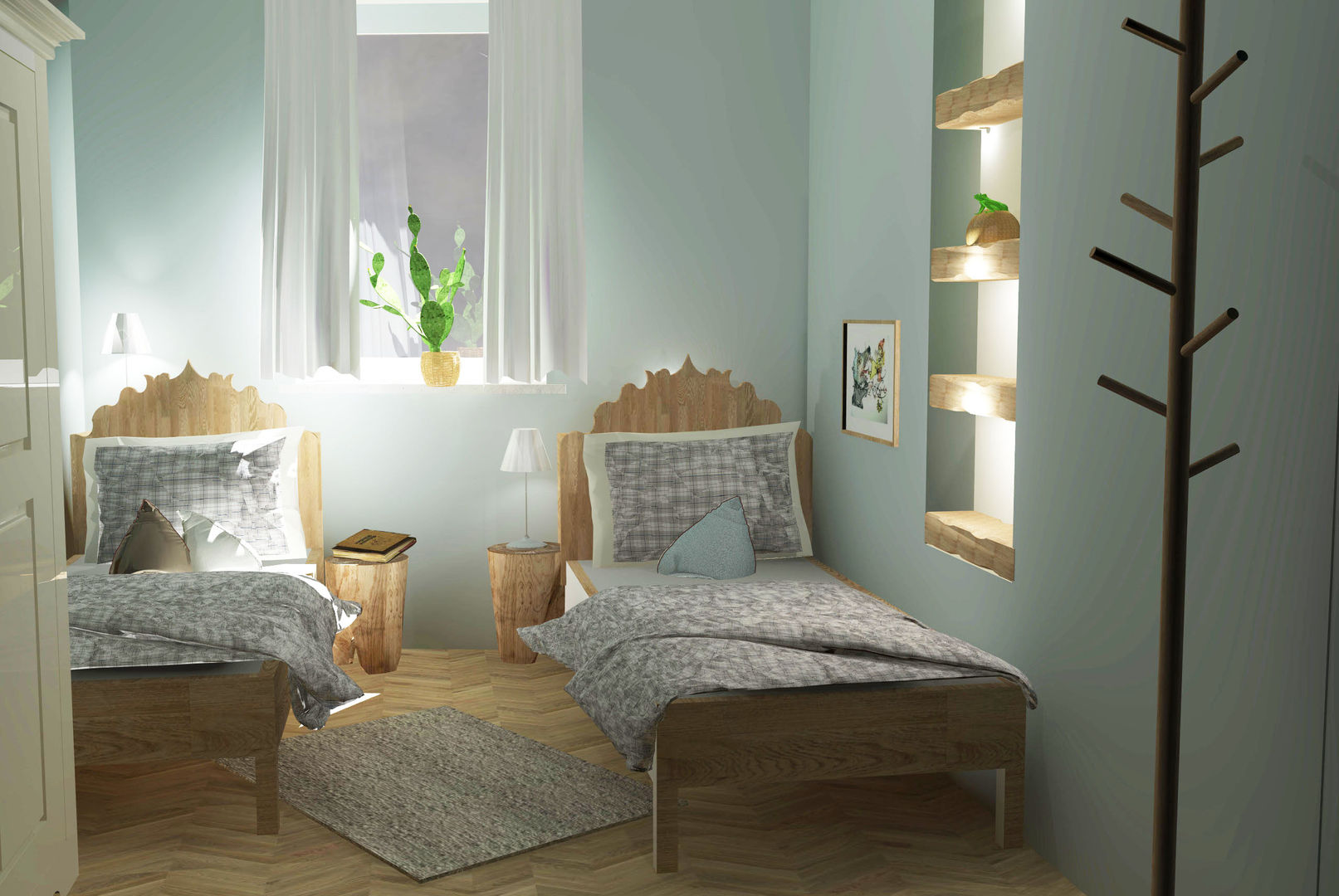 Helle und leuchtende Farbtöne sorgen für gute Laune im Schlafzimmer ...
