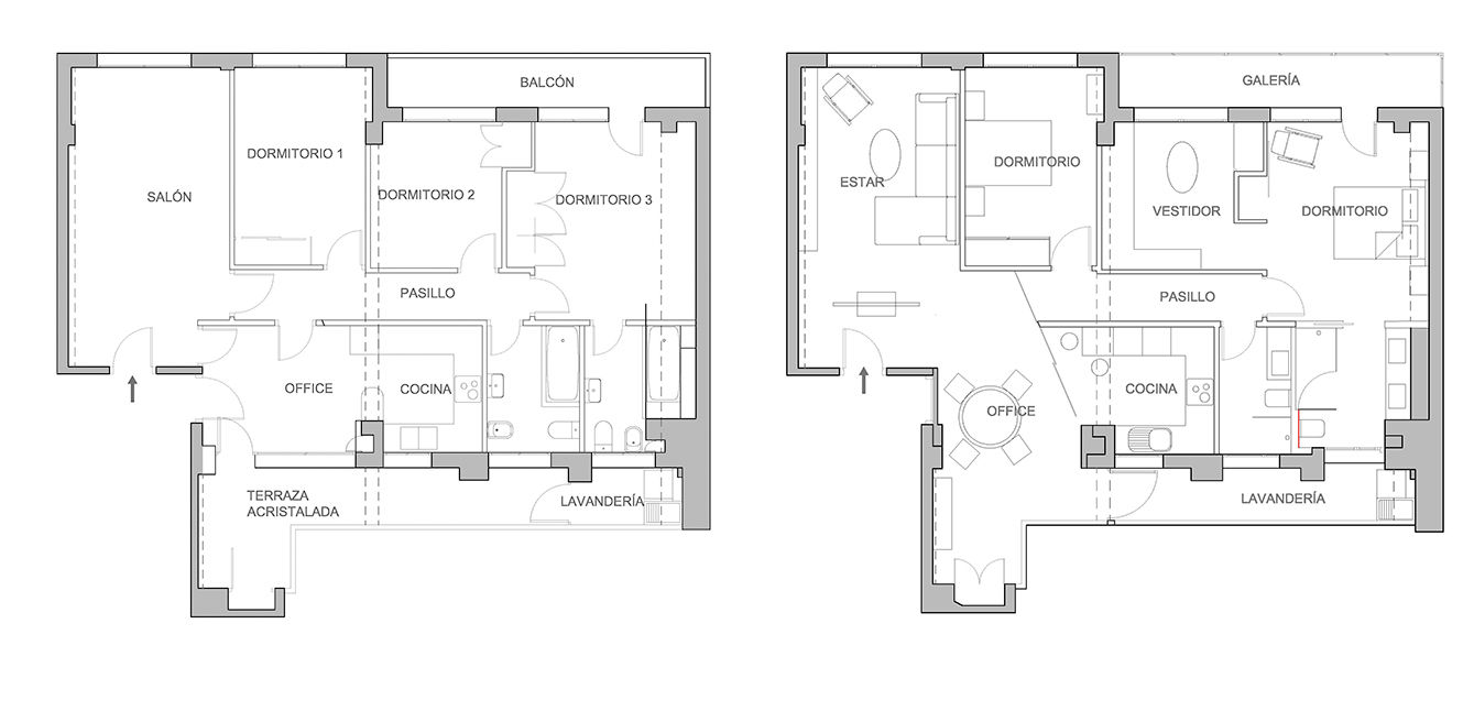 Planos De Planta Abiertos Tradicionales