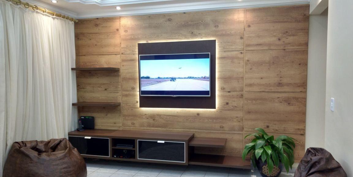 Painel de tv para sala de estar: inspire-se para renovar o ambiente ...