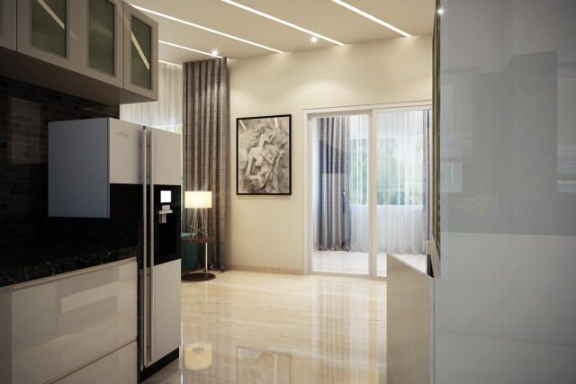 Interior designs from a Pune home with bright colours and lighting ...