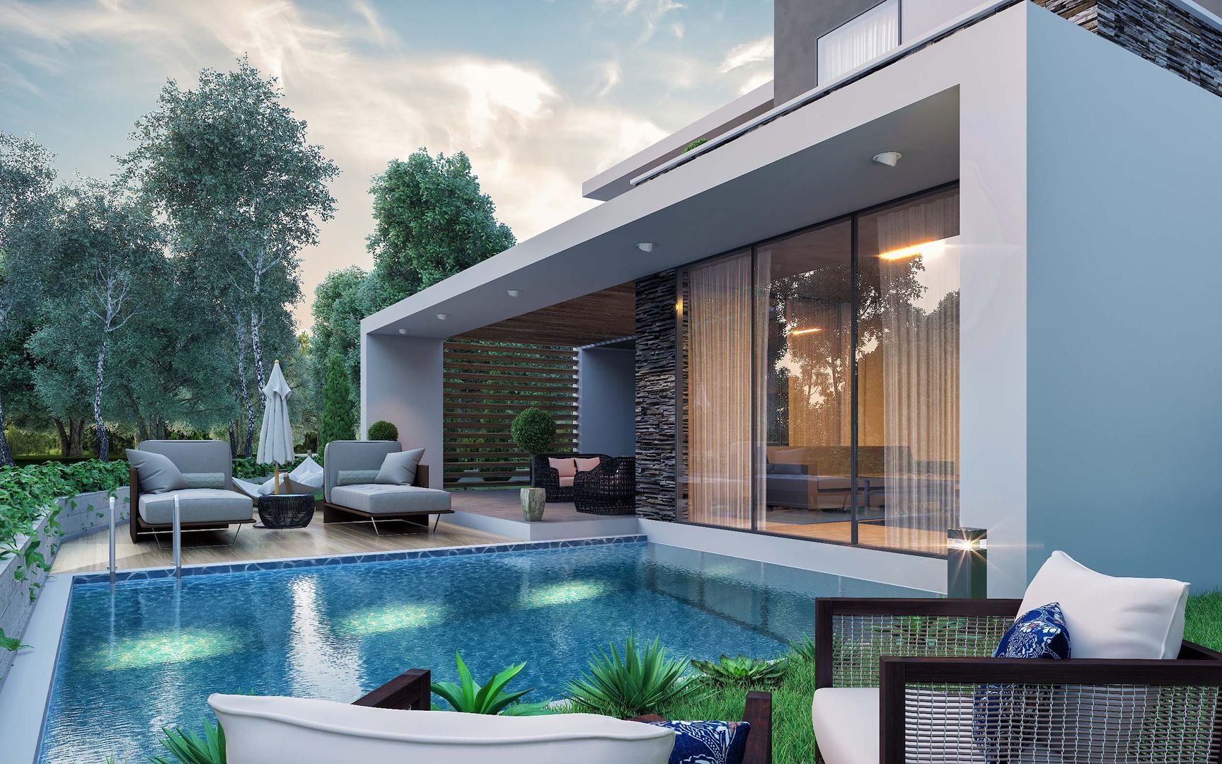 Edremit’te rüya gibi bir modern villa projesi | homify
