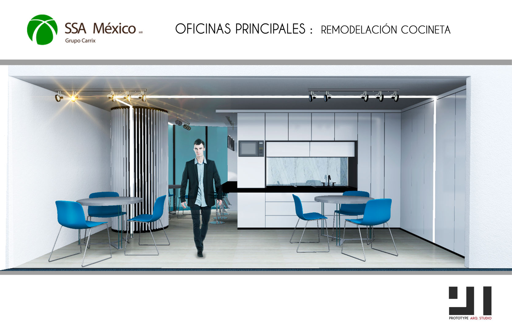 Cocineta en oficina: ¡un proyecto genial de remodelación por ...