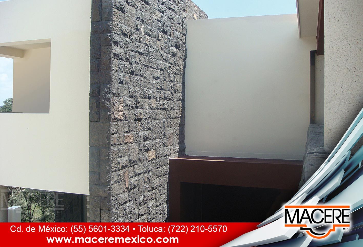 Fachadas De Piedra De Cantera Elementopiedramx | Cantera Negra 10 Cm X
