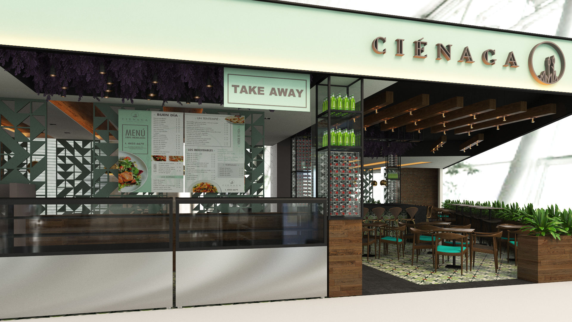 Diseño de un moderno Bar/Restaurante por arquitectos expertos en Ciudad ...
