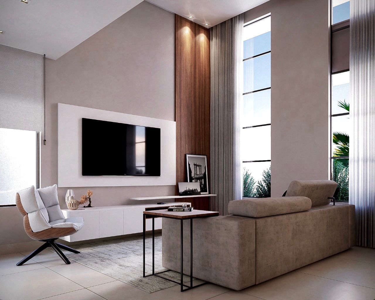 Painel de tv para sala de estar: inspire-se para renovar o ambiente ...