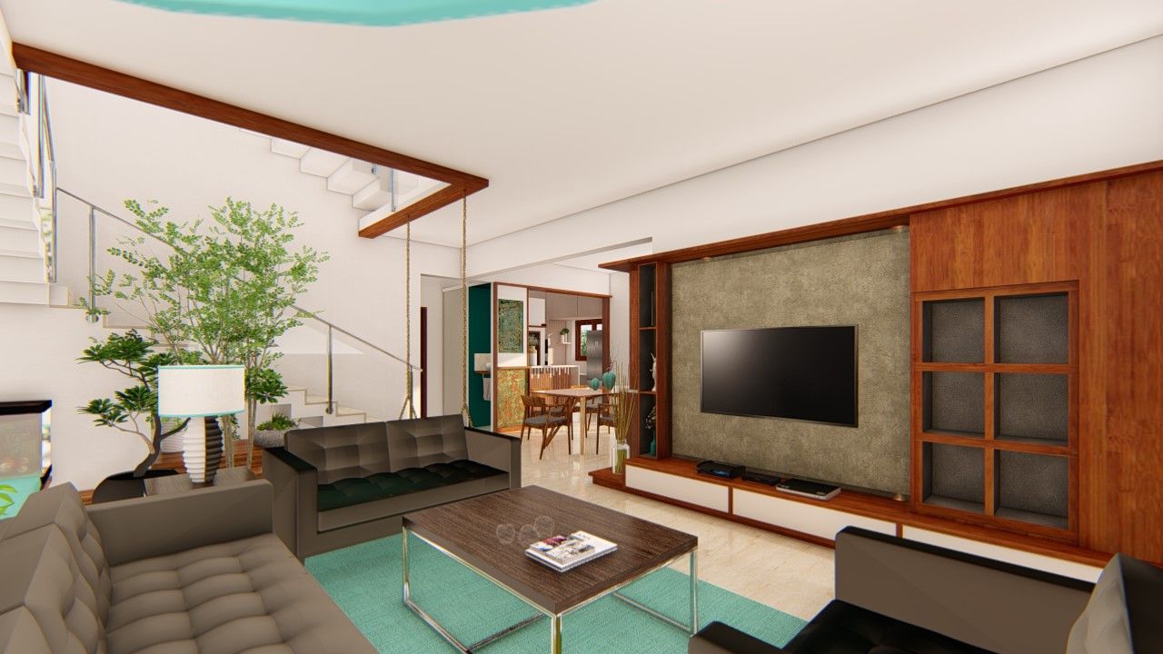 Well-Planned and Modern Interiors For a Row House in Bangalore | homify