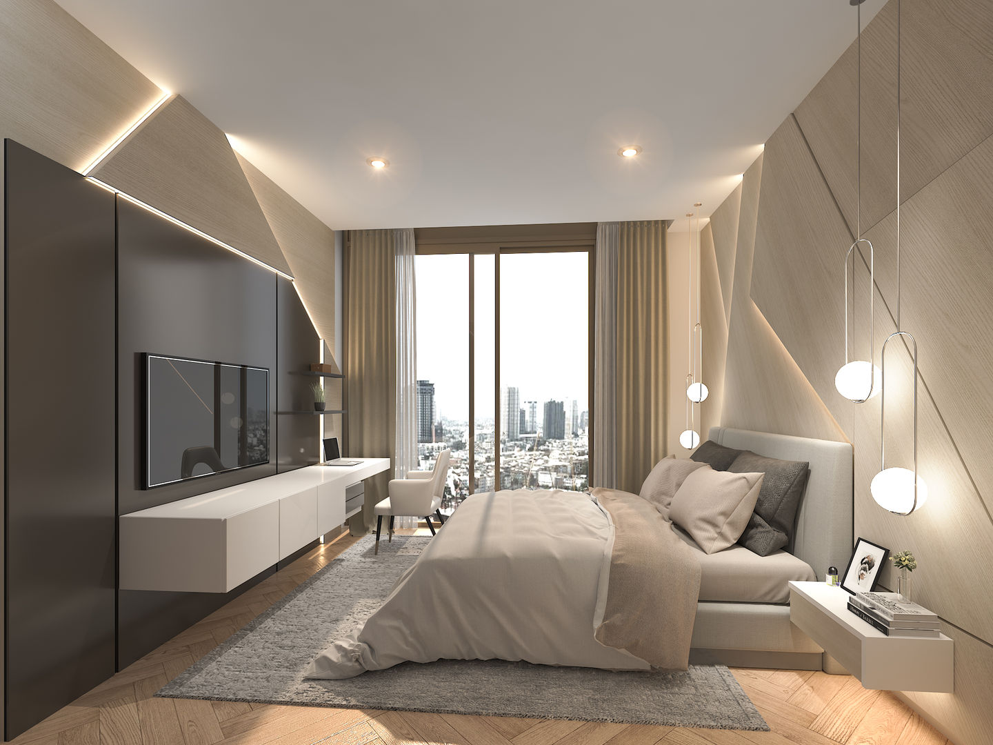 รวม 10 ห้องนอนสไตล์โมเดิร์น นอนได้ยาวๆ ไม่มีเบื่อ | homify