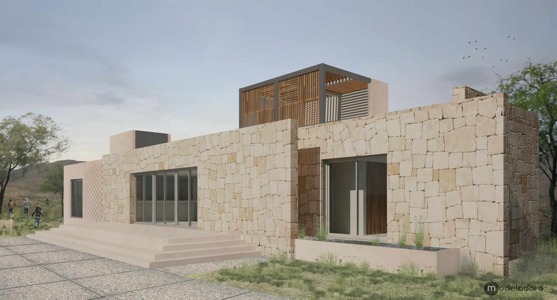 Edificio De Piedra Caliza Lisa